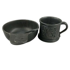 Carson Pewter | Kitchen | Vintage Carson Pewter Teddy Bear Baby Bowl ...